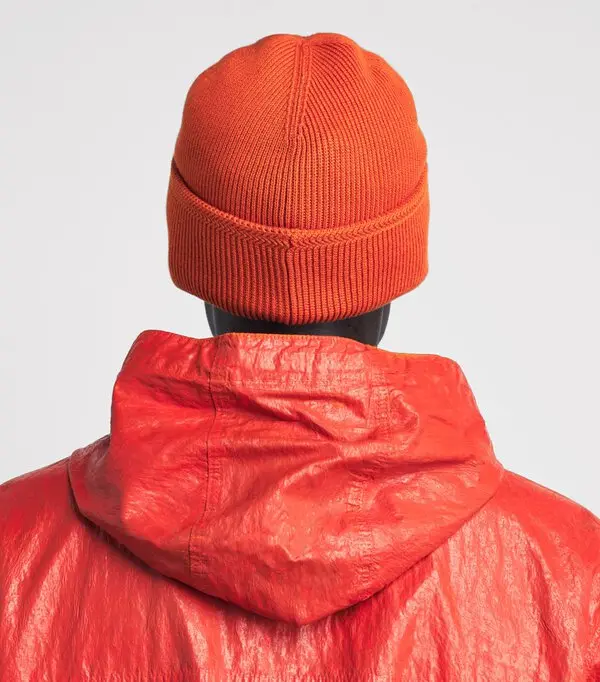 Stone Island Cotton Compass Patch Beanie
