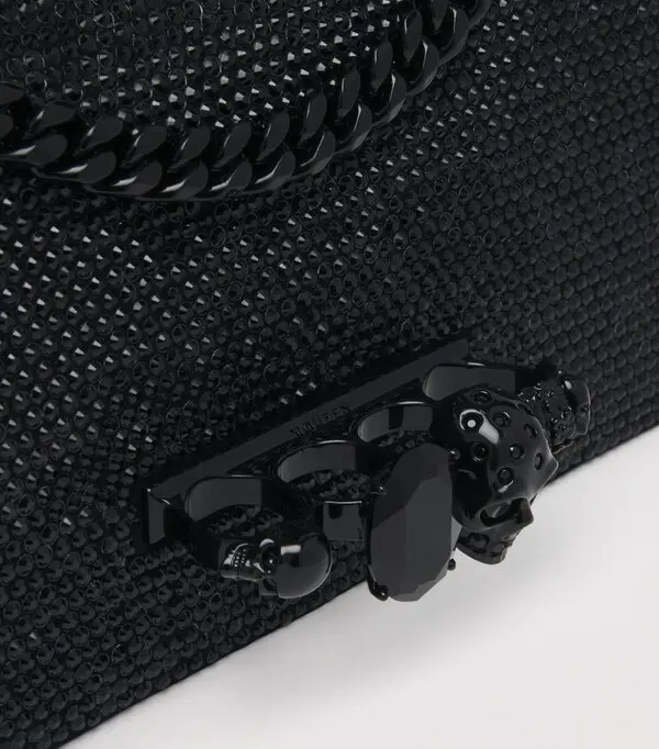 Alexander McQueen Leather Jewelled Top-handle Bag