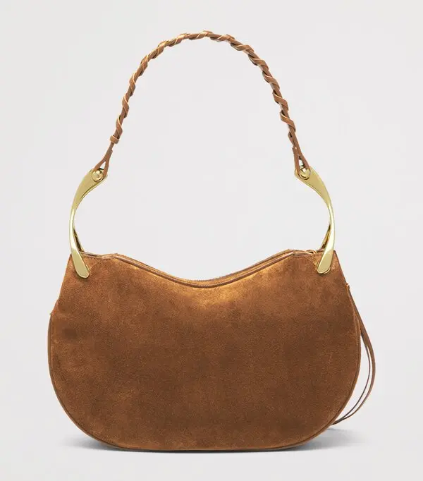 Alexander McQueen Suede Wishbone Shoulder Bag