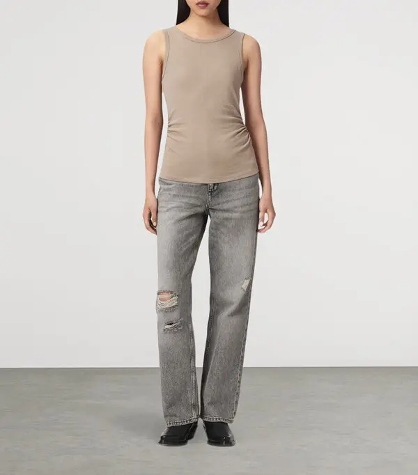 ALLSAINTS Stretch-cotton Katarina Tank Top - Grey