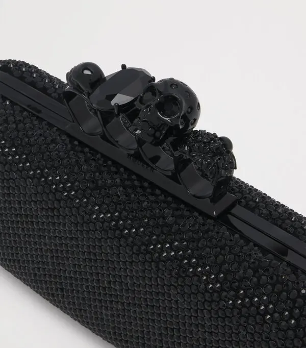 Alexander McQueen Embellished Crystal Knuckle Clutch Bag