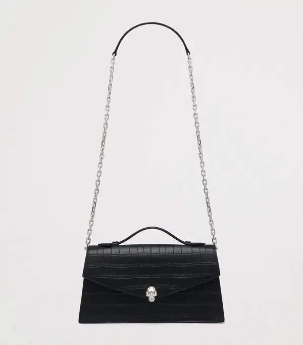 Alexander McQueen Leather Skull Top-handle Bag