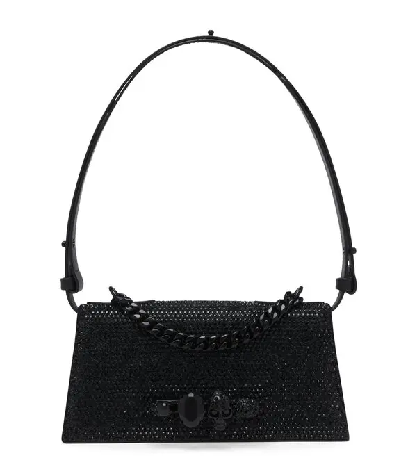 Alexander McQueen Mini Jewelled Knuckle Shoulder Bag