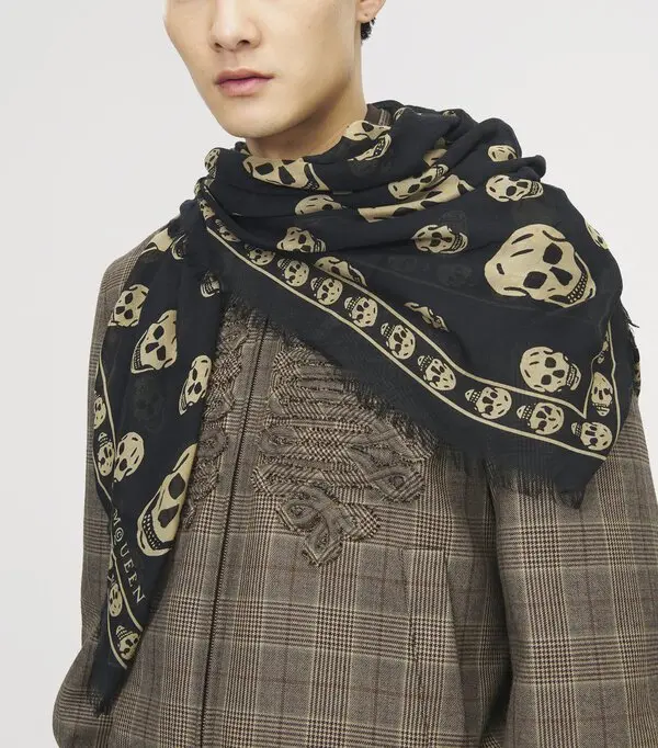 Alexander McQueen Modal-silk Skull Scarf