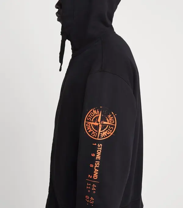 Stone Island Oversized Compass Zip-up Hoodie