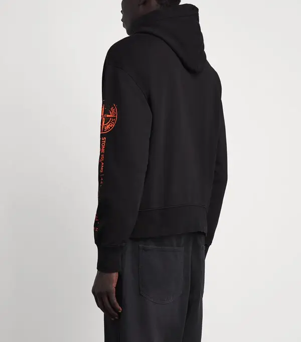 Stone Island Oversized Compass Zip-up Hoodie