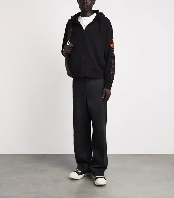 Stone Island Oversized Compass Zip-up Hoodie