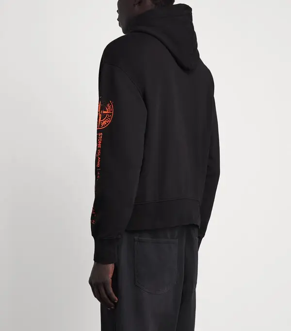 Stone Island Oversized Compass Zip-up Hoodie