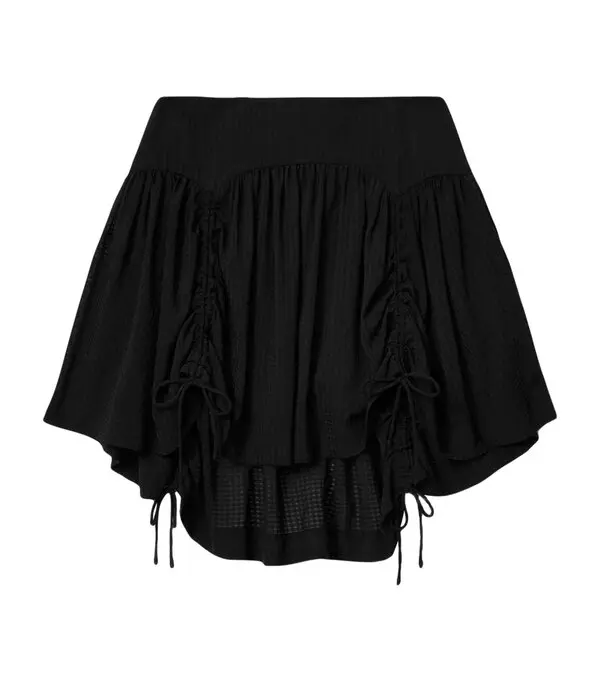 ALLSAINTS Check Aria Mini Skirt - Black