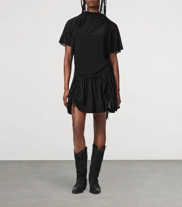 ALLSAINTS Check Aria Mini Skirt