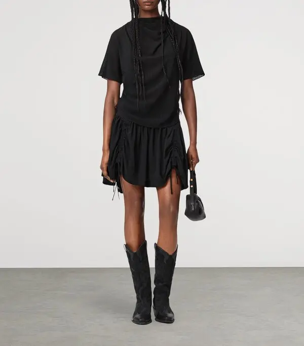 ALLSAINTS Check Aria Mini Skirt