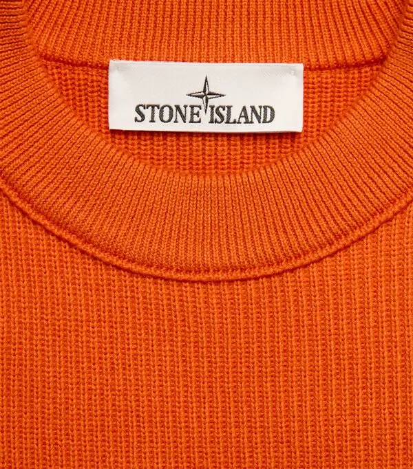Stone Island Ribbed Compass Patch Sweatshirt