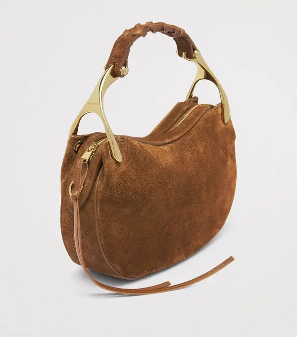 Alexander McQueen Mini Suede Wishbone Top-handle Bag