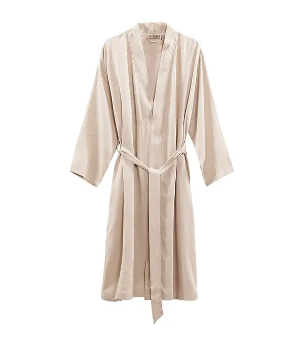 HAMAM Cotton Astra Jacquard Robe - Silver