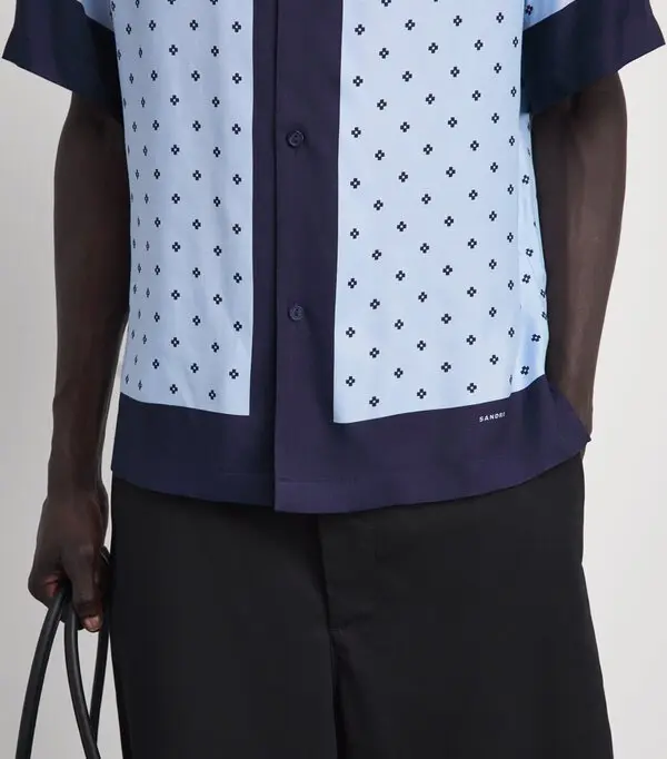 Sandro Micro-cross Print Shirt