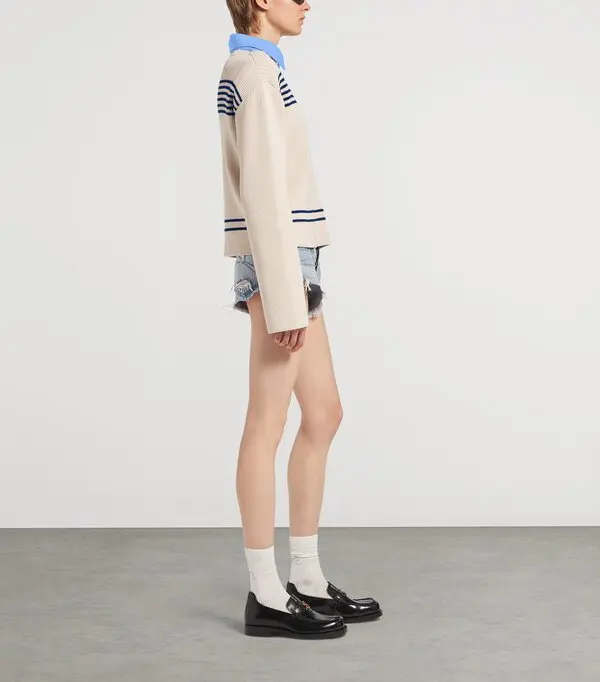 Balenciaga Distressed Denim Shorts