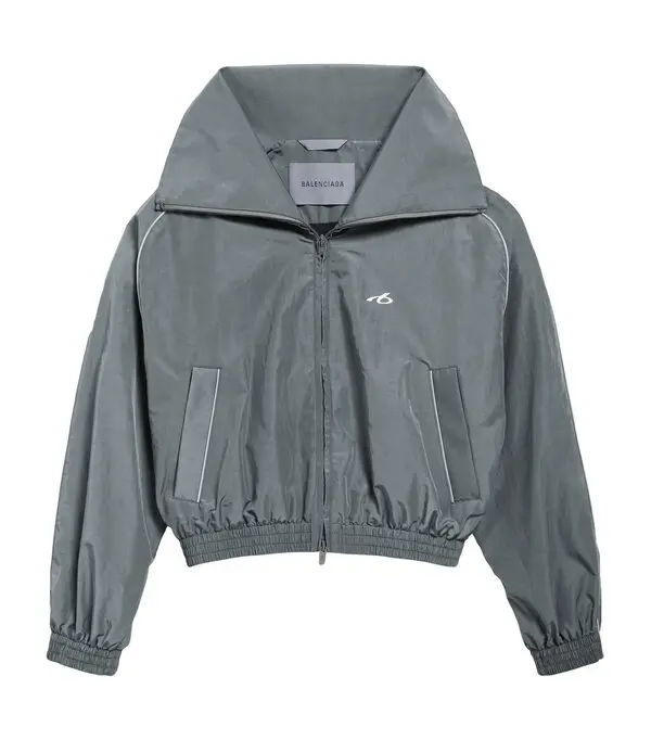 Balenciaga Technical Cotton Track Jacket - Grey