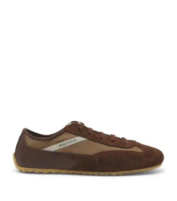 Alexander McQueen Suede Boxe Sneakers - Brown