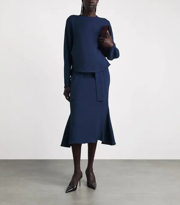 EDELINE LEE Jacquard Long-sleeve Top