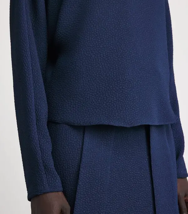 EDELINE LEE Jacquard Long-sleeve Top