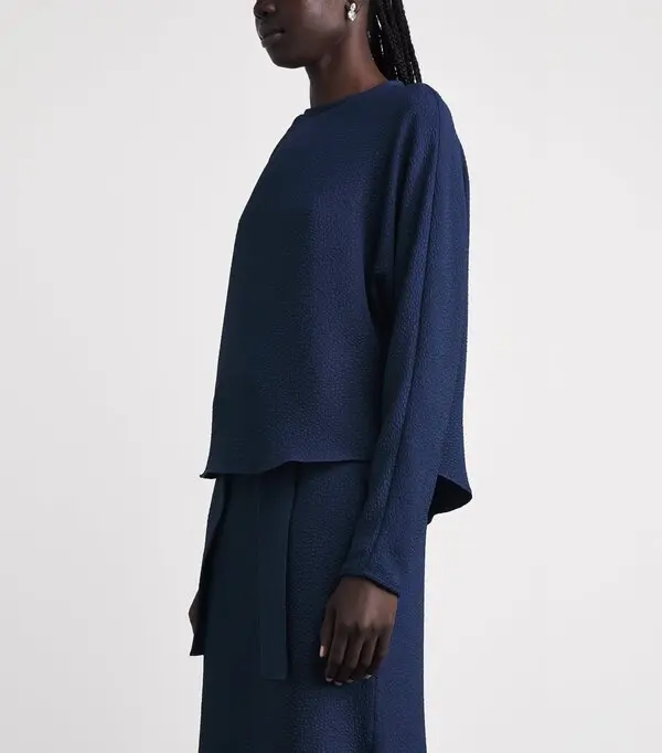 EDELINE LEE Jacquard Long-sleeve Top