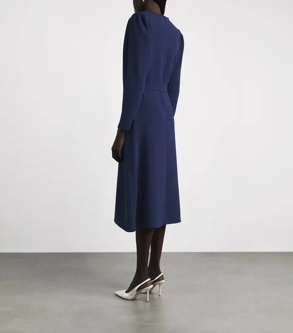 EDELINE LEE Belted A-line Midi Dress