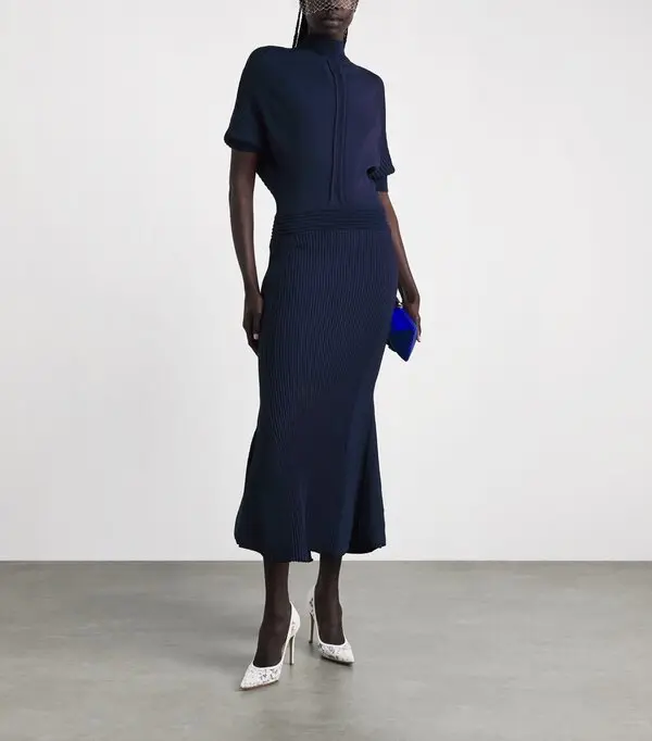 EDELINE LEE Knitted Emmeline Midi Dress