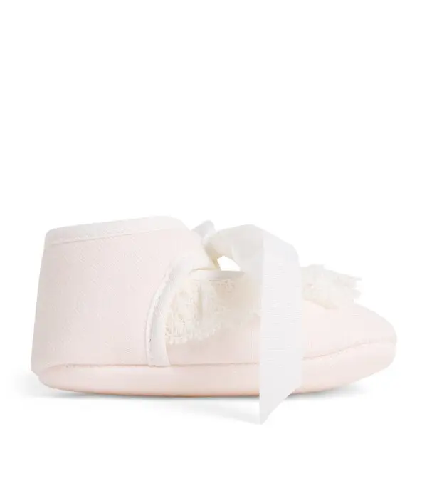 PAZ RODRIGUEZ Lace-trim Ballet Flats