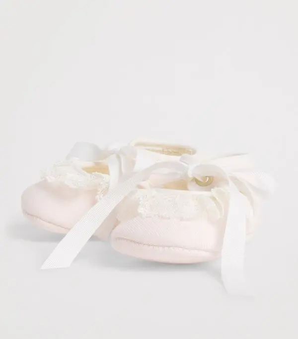 PAZ RODRIGUEZ Lace-trim Ballet Flats