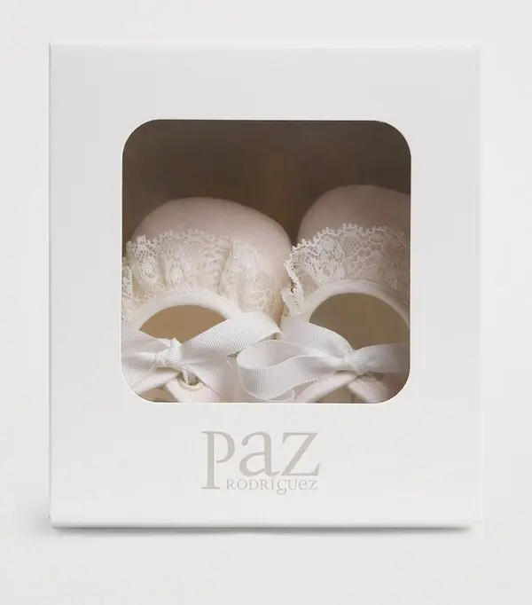 PAZ RODRIGUEZ Lace-trim Ballet Flats