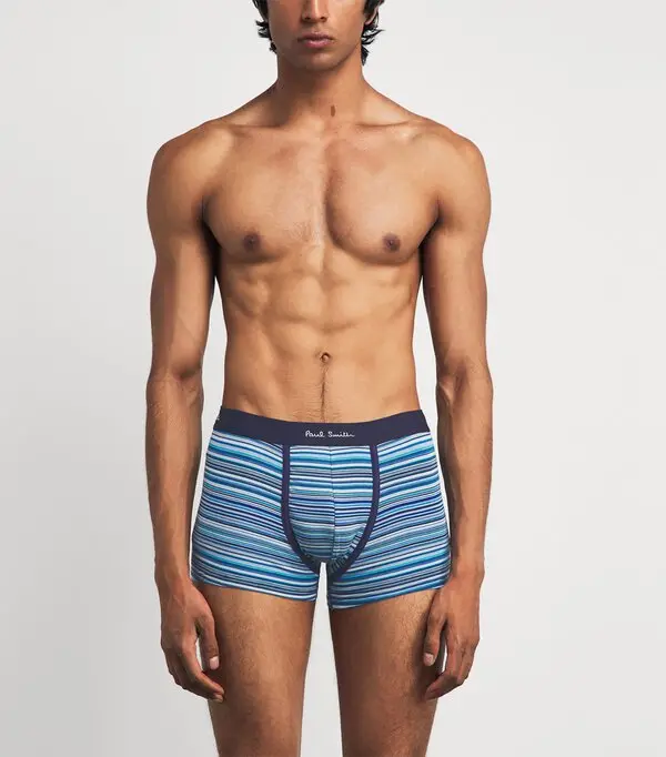 Paul Smith Stretch-organic Cotton Signature Stripe Trunks