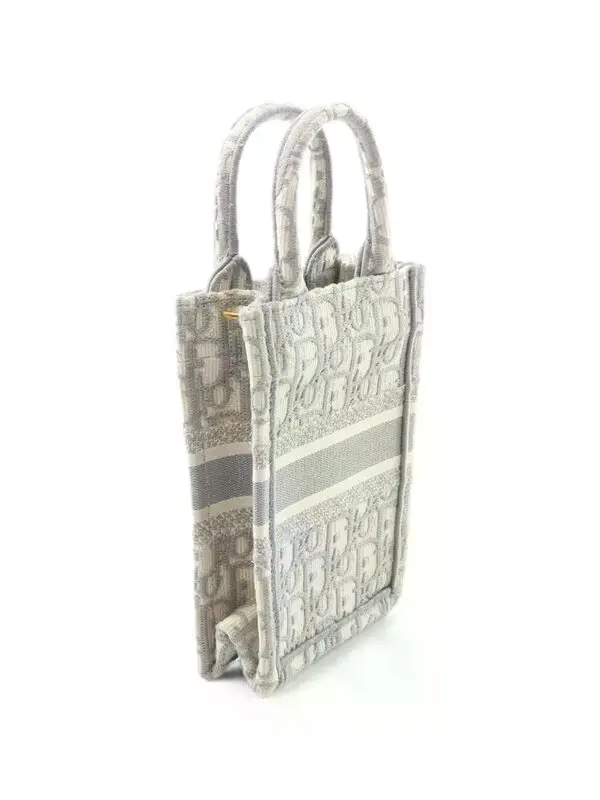 Dior 2000s Mini Book Tote Canvas Bag