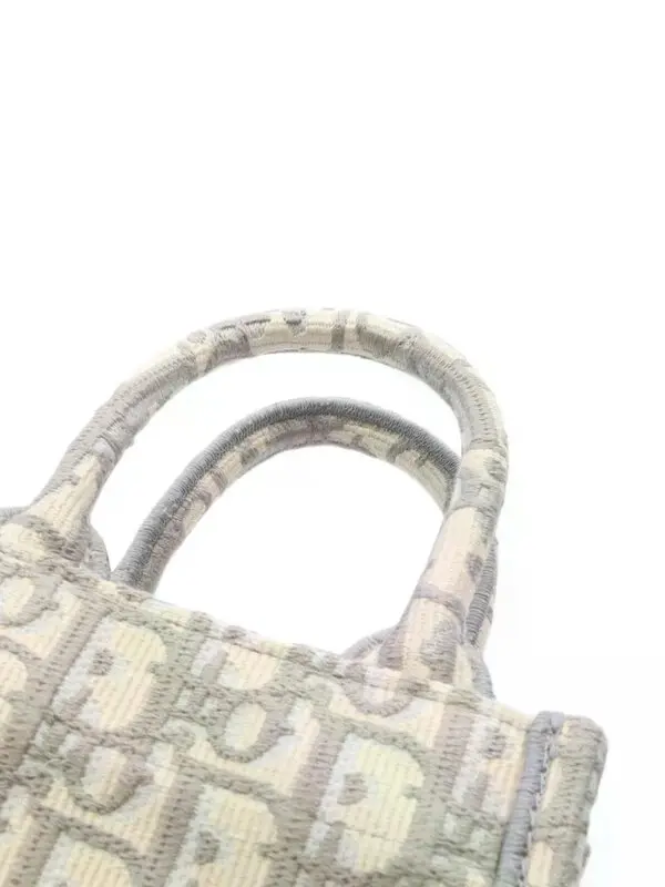 Dior 2000s Mini Book Tote Canvas Bag