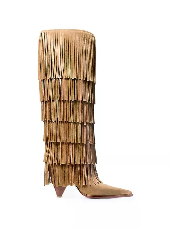 Michael Kors Jayla Fringed Boots - Brown