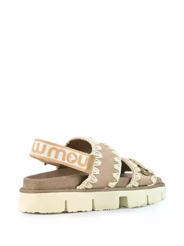 Mou Bio Crochet-trim Sandals