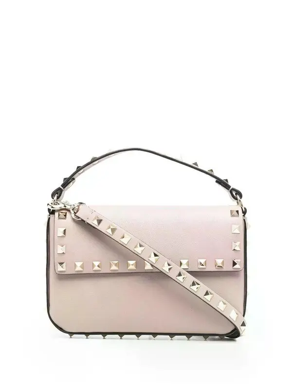Valentino Garavani Studded Leather Shoulder Bag - Neutrals
