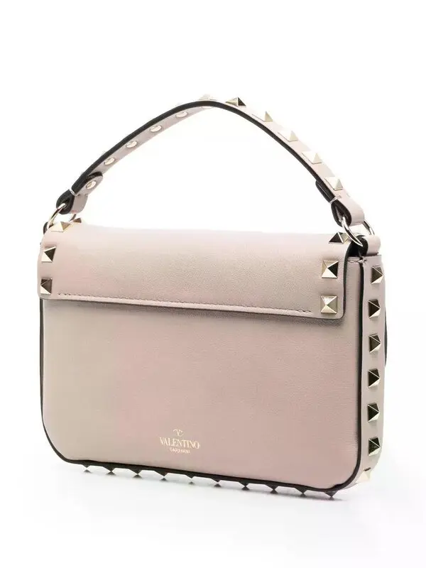 Valentino Garavani Studded Leather Shoulder Bag - Neutrals