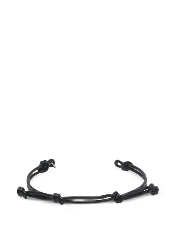 MAISON MARGIELA Knot-detail Bracelet - Black