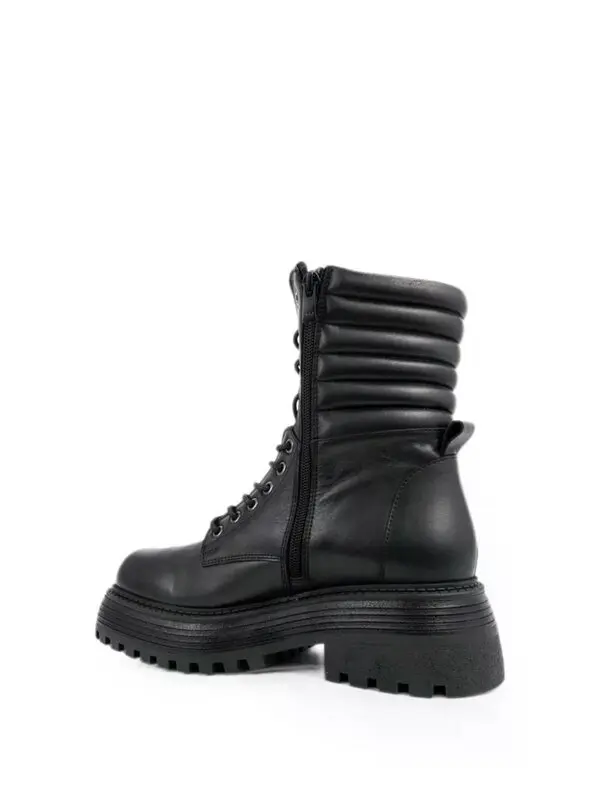 SERGIO MORETTI FIRENZE Padded-collar Lace-up Ankle Boots