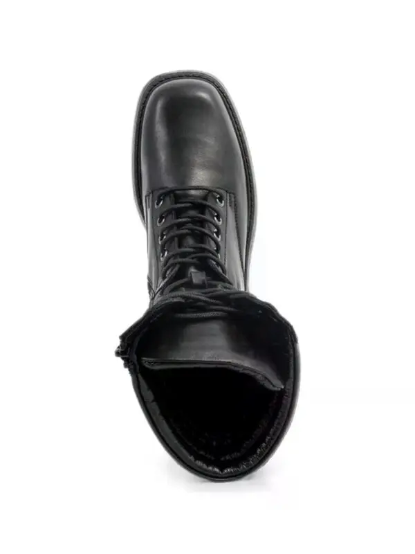 SERGIO MORETTI FIRENZE Padded-collar Lace-up Ankle Boots