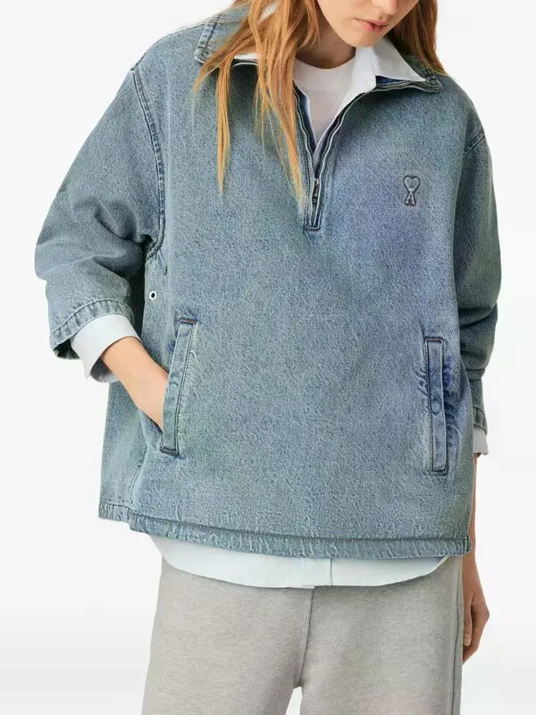 AMI Paris Cotton Vareuse With De Coeur