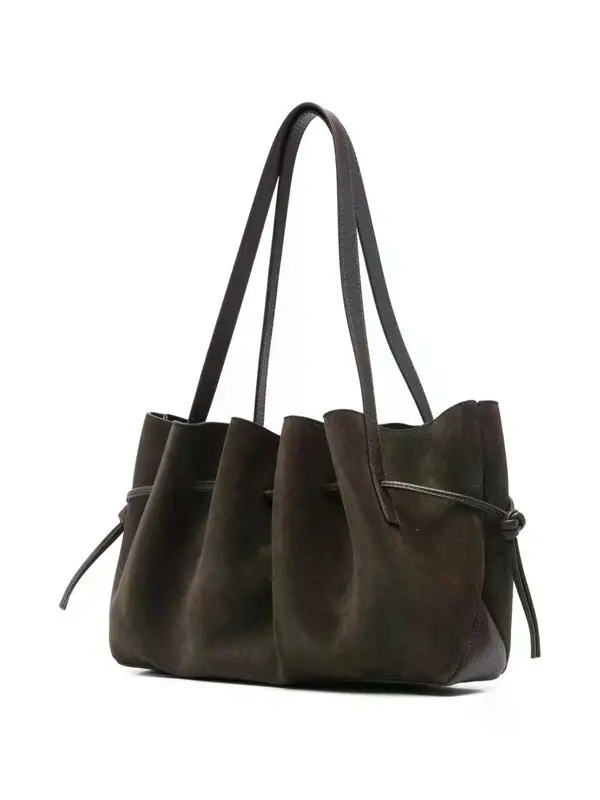 Yuzefi Suede Shoulder Bag - Brown