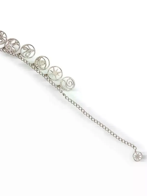 Alberta Ferretti Pendant Chain Belt - Silver