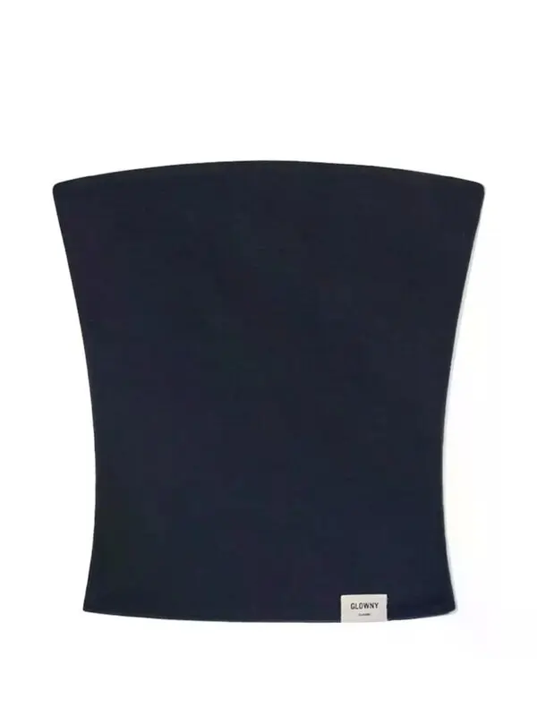 GLOWNY G Classic Logo-patch Tube Top - Blue