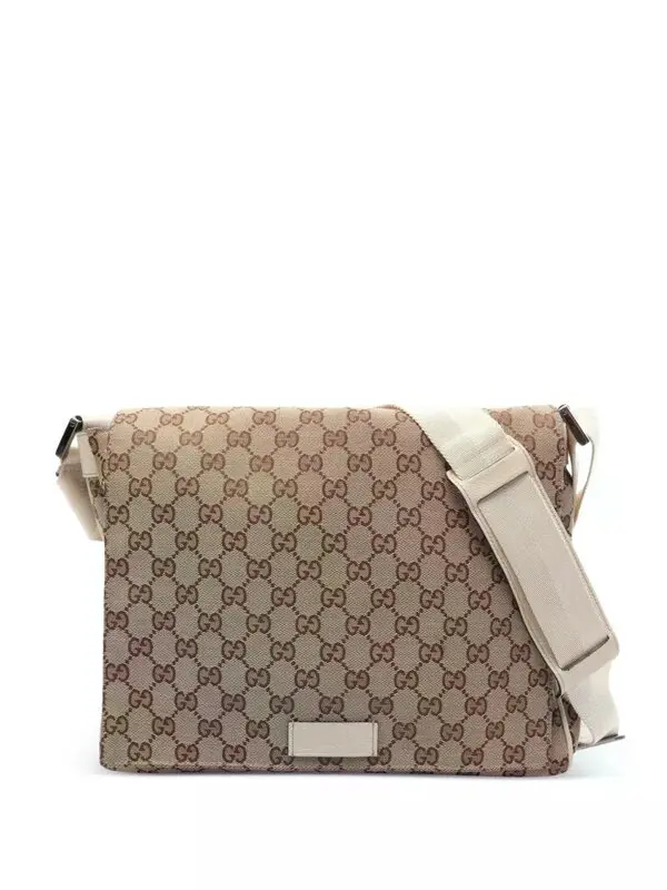 Gucci 2000s Gg Canvas Cross Body Bag - Neutrals
