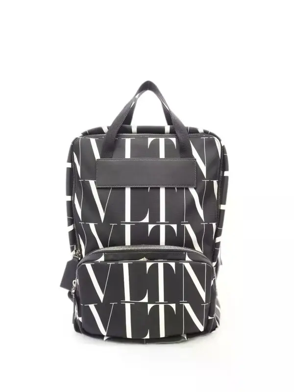 Valentino Garavani 2010s Vltn Logo Backpack - Black