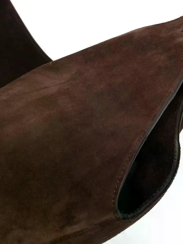 Khaite Lotus Medium Suede Tote Bag
