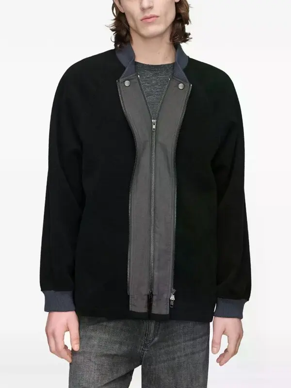 MAISON MARGIELA Double-zipper Raglan-sleeve Bomber Jacket