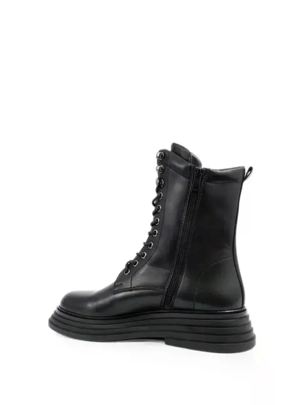 SERGIO MORETTI FIRENZE Lace-up Leather Ankle Boots