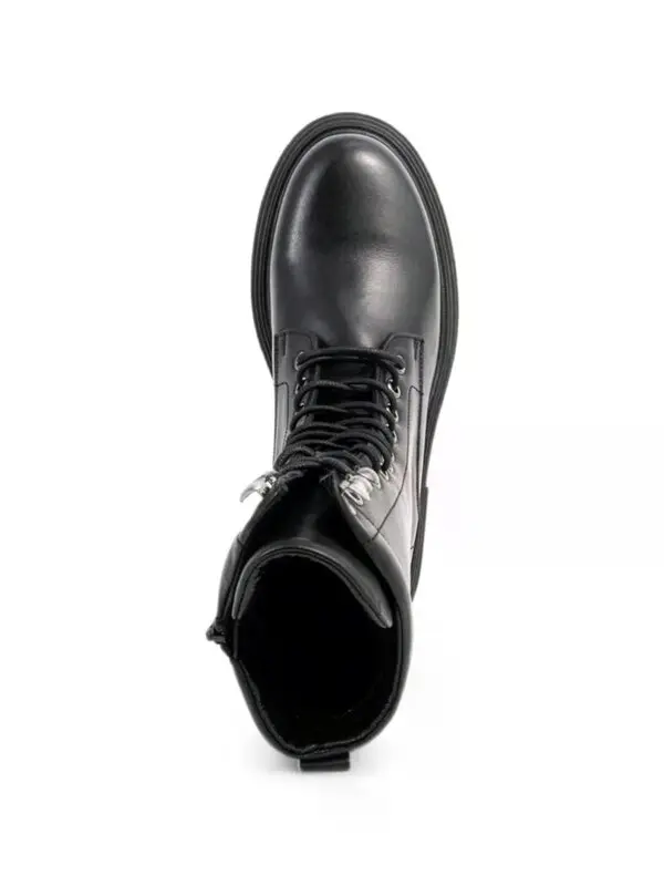 SERGIO MORETTI FIRENZE Lace-up Leather Ankle Boots